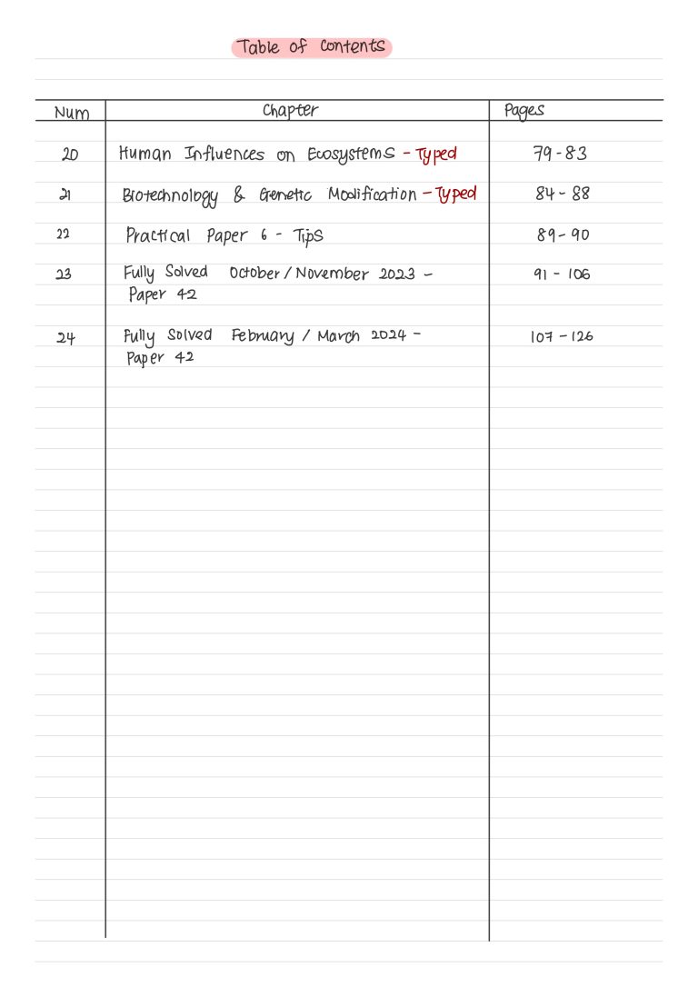 Comprehensive Revision Guide – Cambridge IGCSE Biology 0970 & 0610 ...